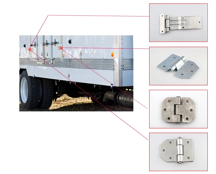Refrigerated Van Truck Body Hinges Steel Rear Door Hinge For Trailer ...