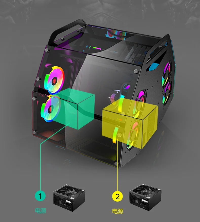 Unique And Fancy Modern Special Desktop Pc Gaming Computer Case Desktop ...