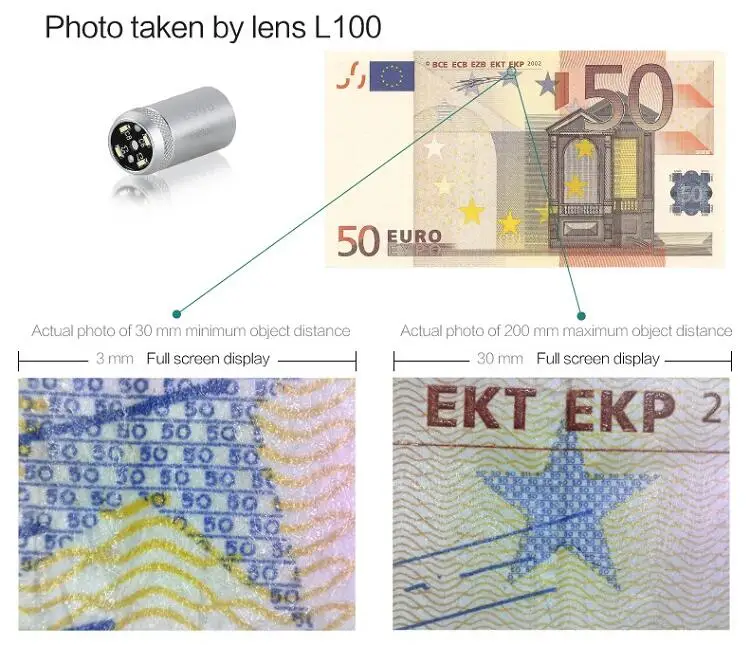 Supereyes L100 Interchangeable Long Focus Microscope Lens