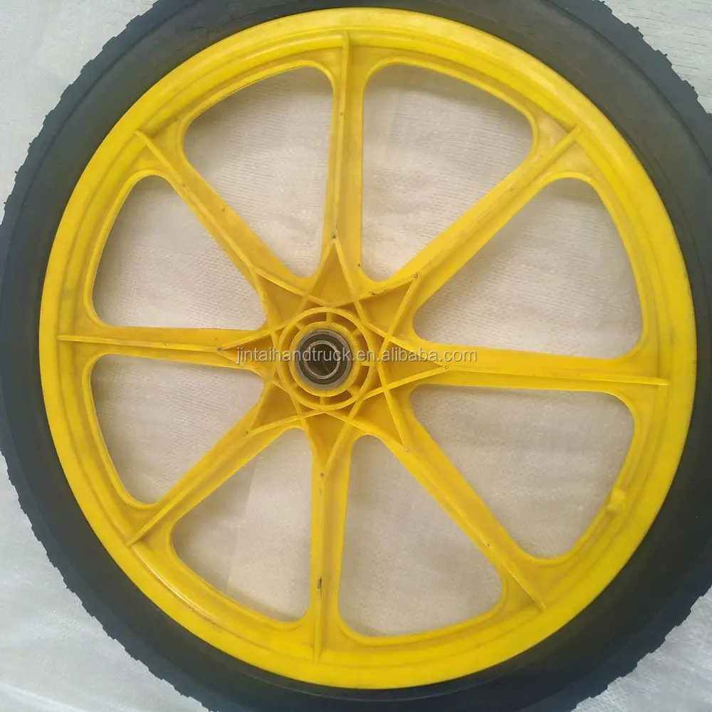 Plastic Rim 20 Inch Semi Solid Rubber Wheel with 20x1.75 Tire, 120kg ...