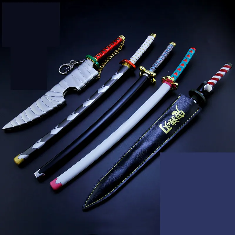 Custom Japanese Anime Demon Slayer Sword: Kimetsu No Yaiba Samurai ...