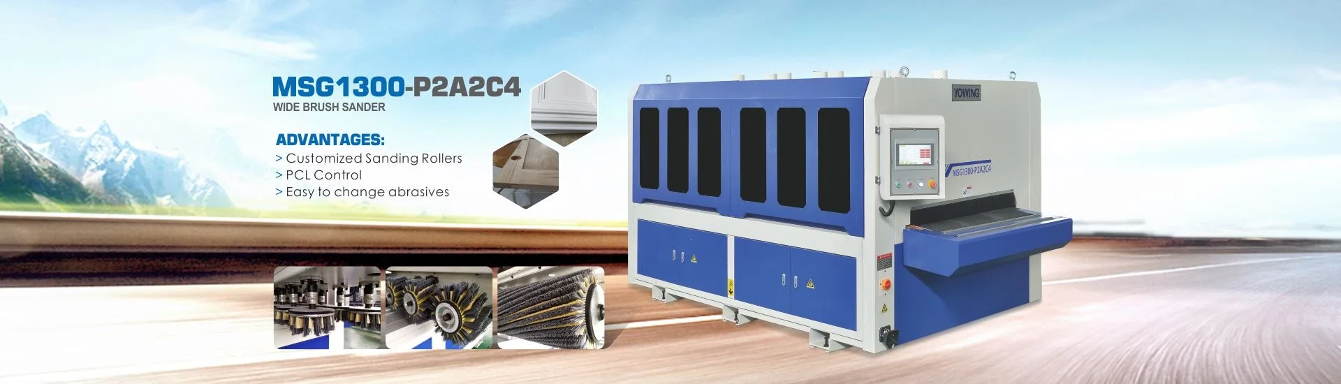 Foshan Yowing Machinery Co., Ltd. - Wide Brush Sander, Linear Sander