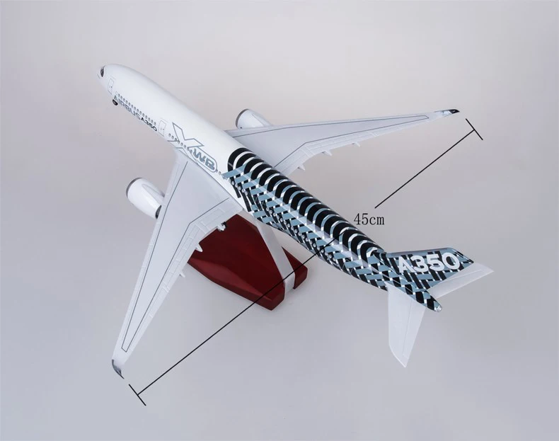 Airbus A350 Prototype Carbon Fiber Aviation 1:142 With Light And Voice ...
