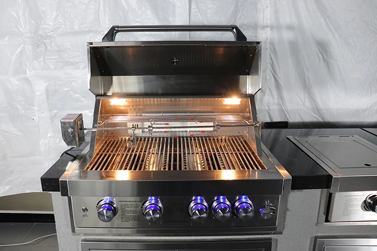 Ce Full Set Modern Commercial Barbecue Burners Outdoor Kitchen With ...
