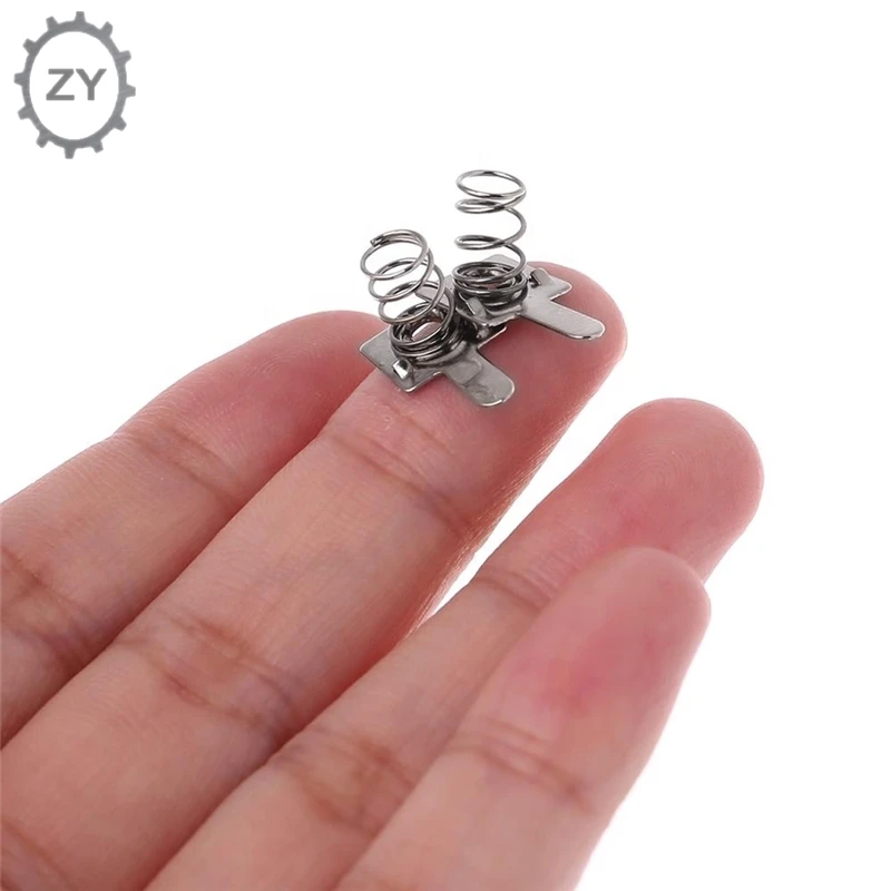 Tin Plating Spring Contact Battery Terminal For Electrical - Buy ...