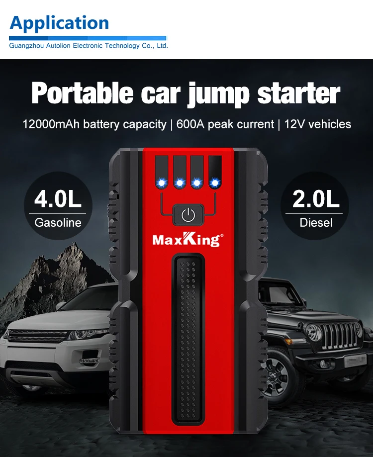 Auto Eps Car Mini Multifunction Jump Starter 12000mah Power king ...