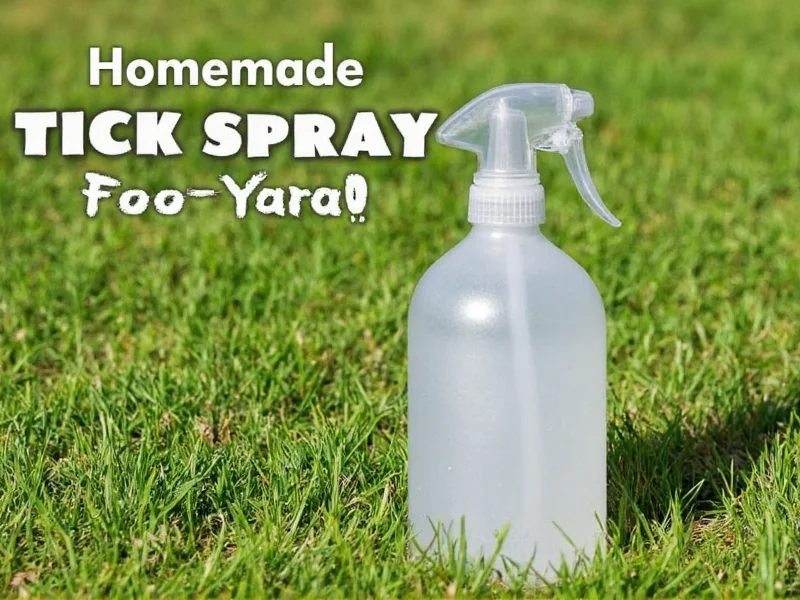Effective Homemade Tick Spray for Yard: 3 Proven Recipes