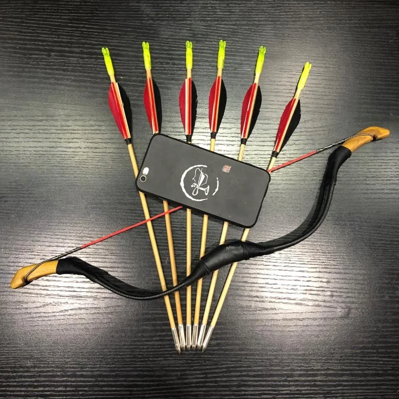 Alibow 17.7 In Mini Bow Set Short Youth Recurve Bow With 6 Wood Arrows ...