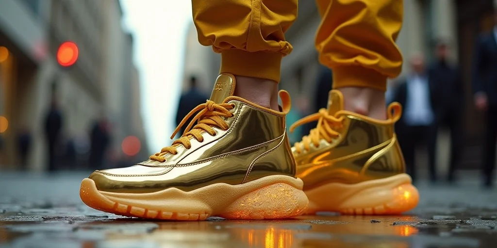 Donald Trump Gold Shoes – Bold 2025 Fashion Statement on Alibaba.com