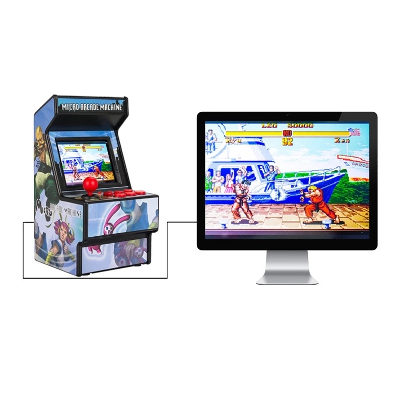 Retro Mini Arcade Handheld Game - 16 Bit Fun for Kids