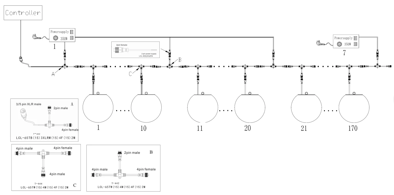Dmx 3d Rgb Led Hanging Dmx Lifting Kinetic Ball Outdoor Hanging Ball ...