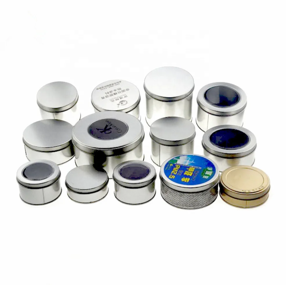 Round Christmas Cookie Cans,Cookie Tin Can,Plain Tin Cans For Cookies ...