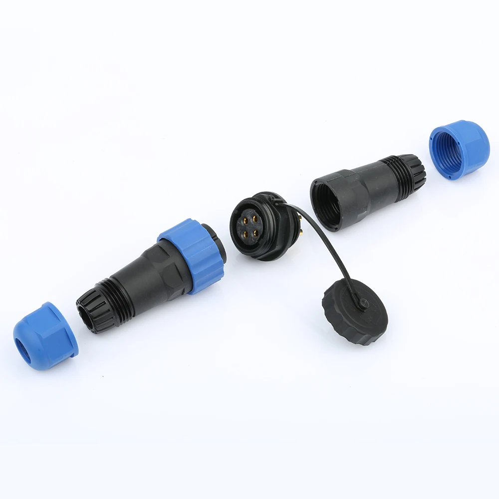 Ip68 Connector Waterproof Male Female Led Power Cable Outdoor Connector ...