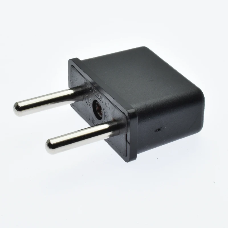 Hot Sale Us To Europe Adapter 6a220v 2 Flat Pin To 2 Pin Round Pin ...