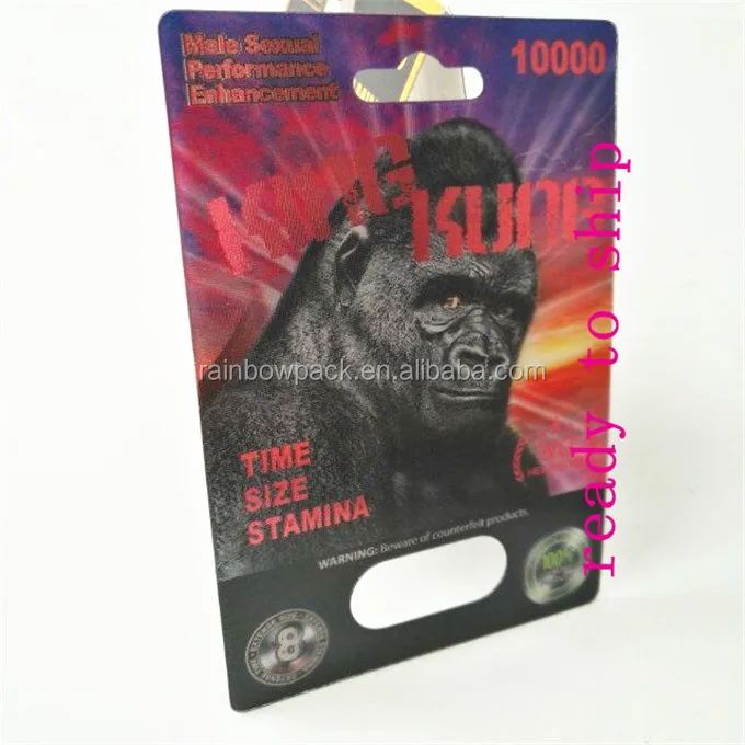 Rhino 777 Long Time Capsule Pill Blister Packs 3D Card