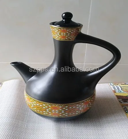 2020 New Arriving Ceramic Jebena for Ethiopian Coffee Ceremony