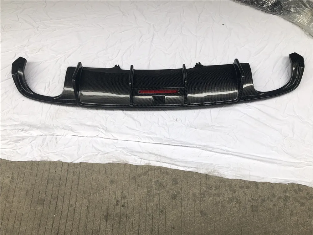 LED Luminous Carbon Fiber Rear Diffuser for Audi A4 S4