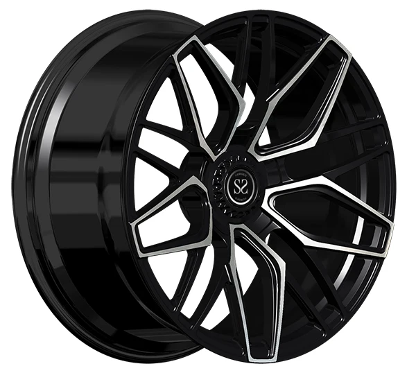 Monoblock Forged Custom Wheels 18 19 Inch - Black Machine Face
