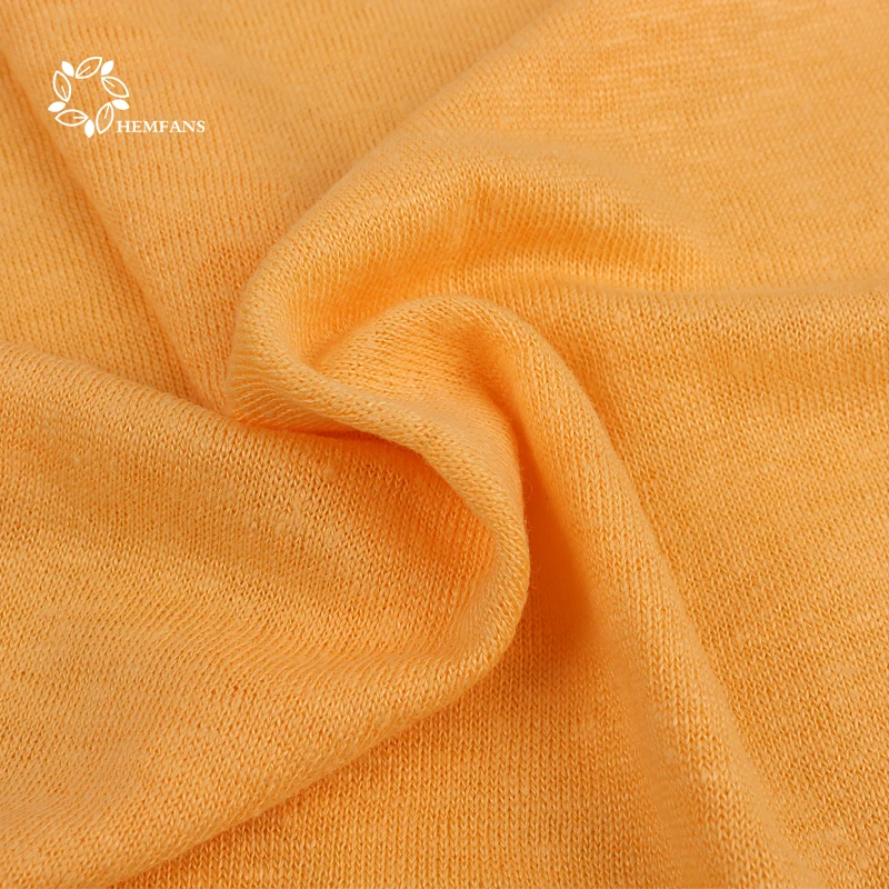 Eco-friendly 100% Natural Organic Hemp Fabric Jersey For Hemp T-shirt ...