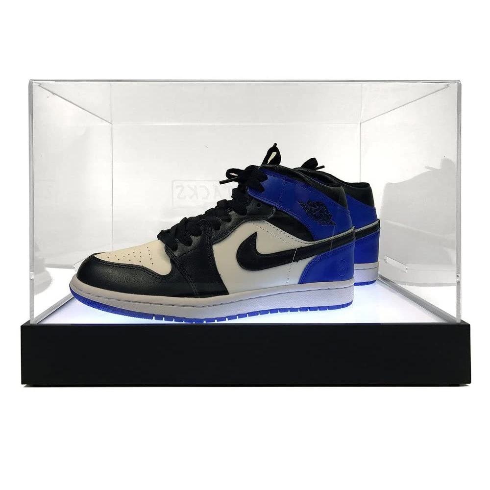 Must See Lucite Acrylic Sneaker Display Box Custom Shoe Case With Led ...