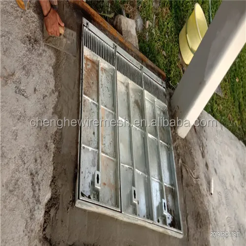 Hdb Type-apron Drain Grating With Hinged Panel Hot Dipped Galvanized ...
