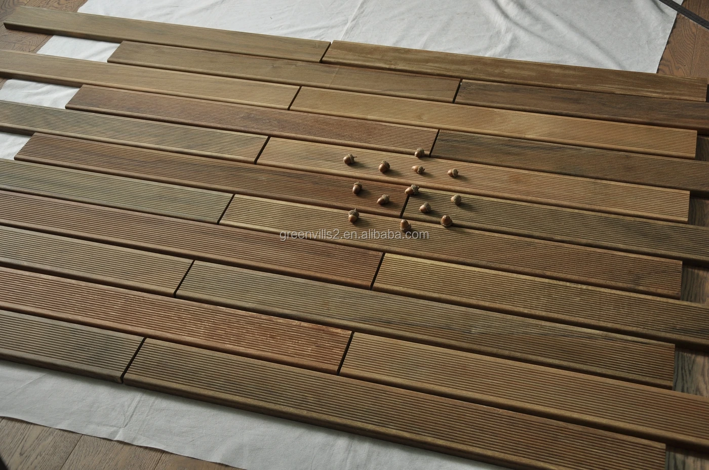 High Density Unfinished Ipe Wood Decking Brazilian Ipe Hardwood Outdoor ...