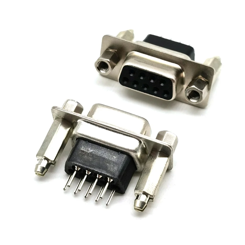 Db9 Female Straight Connector With 4-40 Nuts - Buy Pcb Mount Dsub9 ...