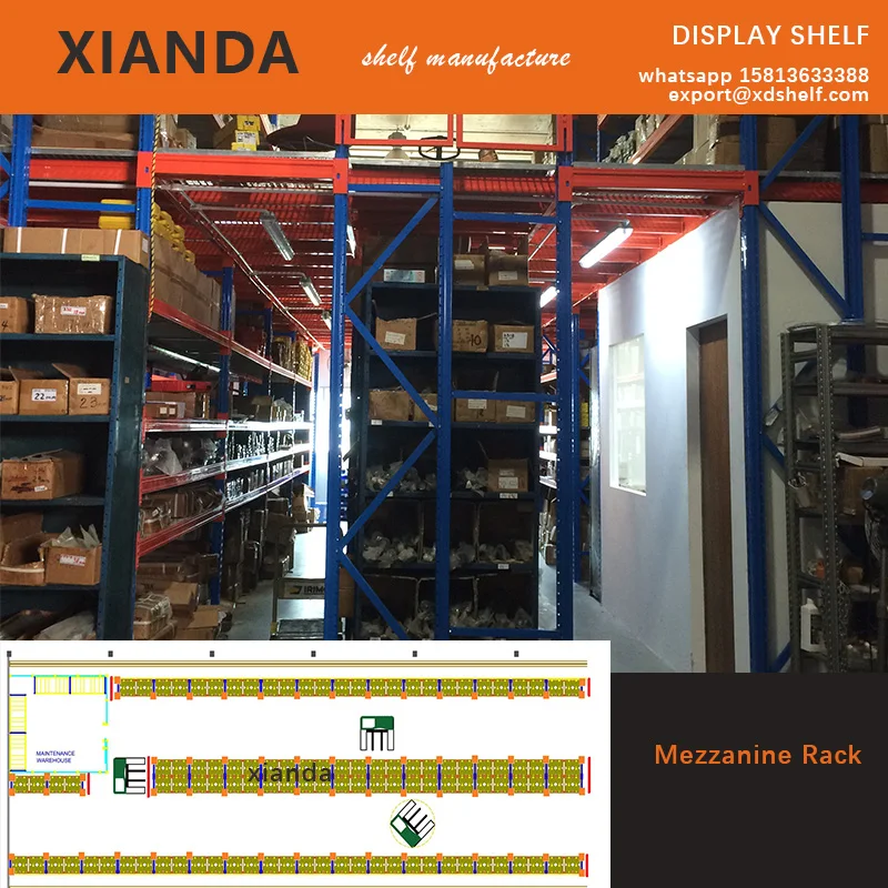 Custom Safety Warehouse Rack Storage Mezzanine Floor Rack System ...