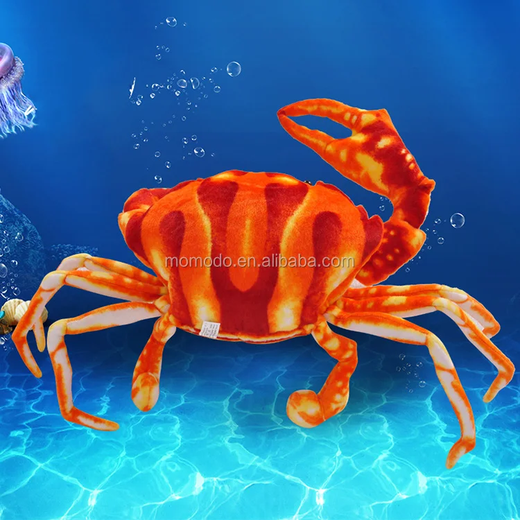 Red Plush Crab Stuffed Animal Toy - Fun & Realistic
