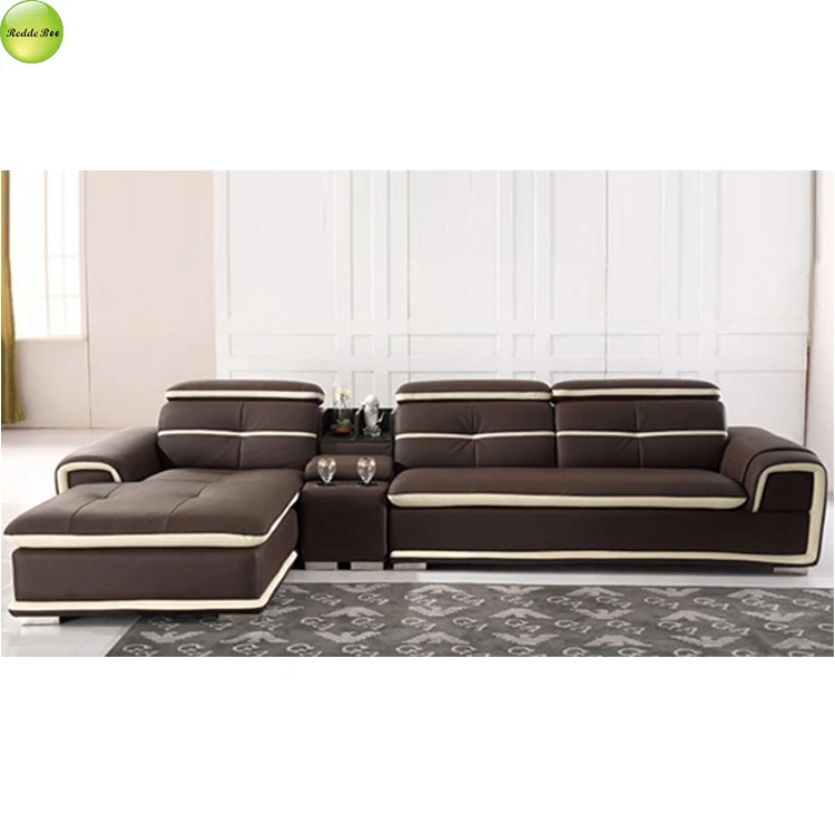 African Style Aged Leather Heated Sofa Chair Sectional Living Room Sofa ...