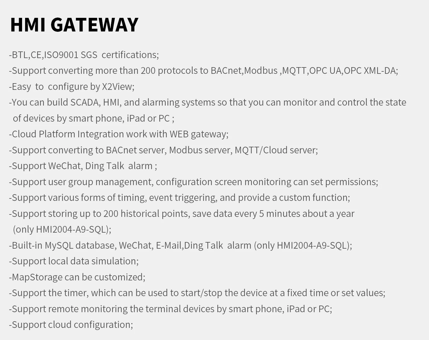 BTL Certification - Modbus to Cloud Platform MQTT Gateway