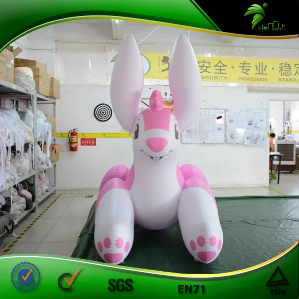 Hongyi Inflatable Animal Toy - Pink Rabbit Pool Float