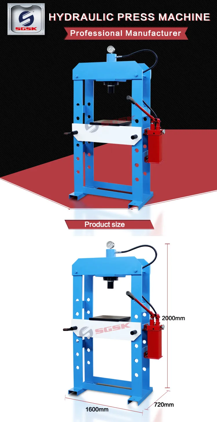 Manual Hydraulic Press HP-10S - 100KN, 20MPA, 1 Year Warranty