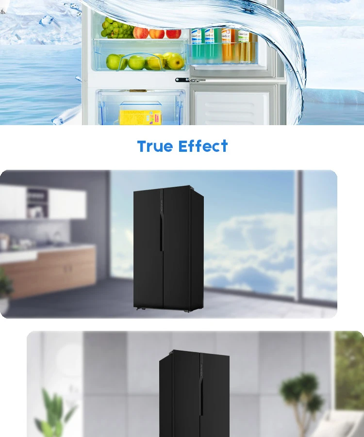 492L Household Four Sided Mirror Glass Door Refrigerator
