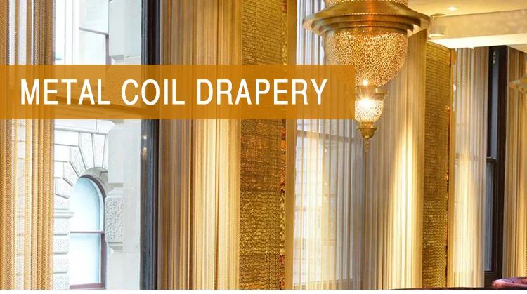Customized 6 Meter Outdoor Metal Curtain Coil Drapery