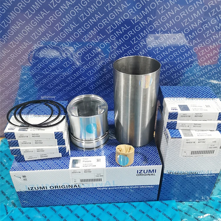 Izumi Original 4d102 6d102 Cylinder Rebuild Kit 4bt3.9 6bt5.9 Liner Kit ...