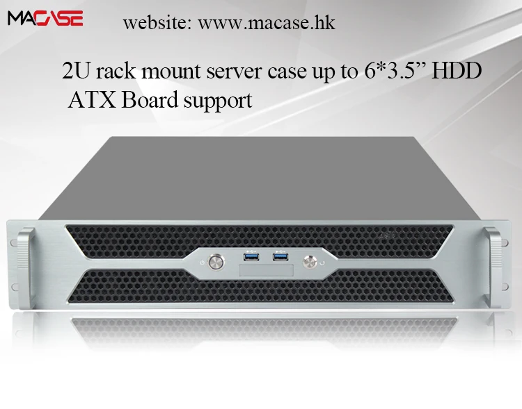 New 19 Inch Rackmount Case 2u Server Case Industrial Pc Atx Computer ...