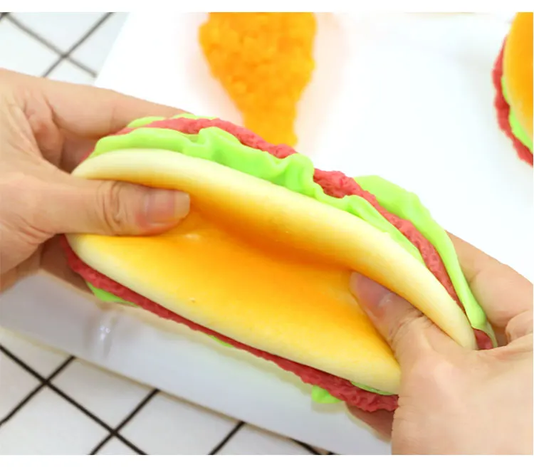 Cute Food Strength Pizza Erasers Hamburger French Fries Hot Dog ...