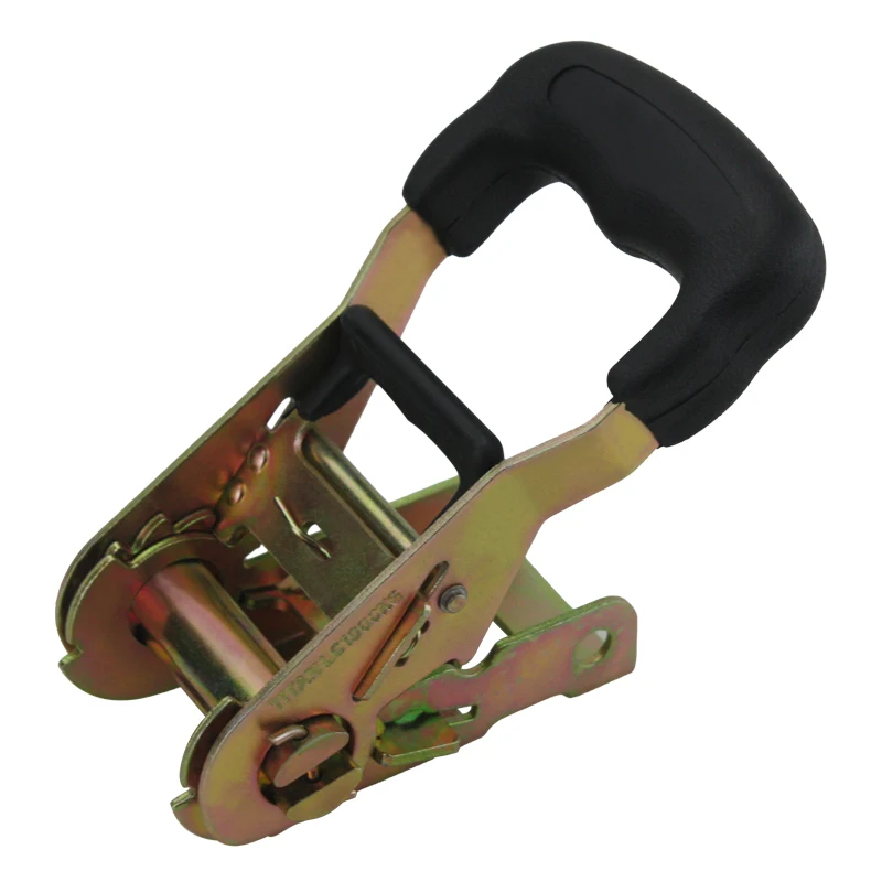 1/16" 1500KG Zinc Plated Mini Ratchet Buckle with Rubber Cover Handle