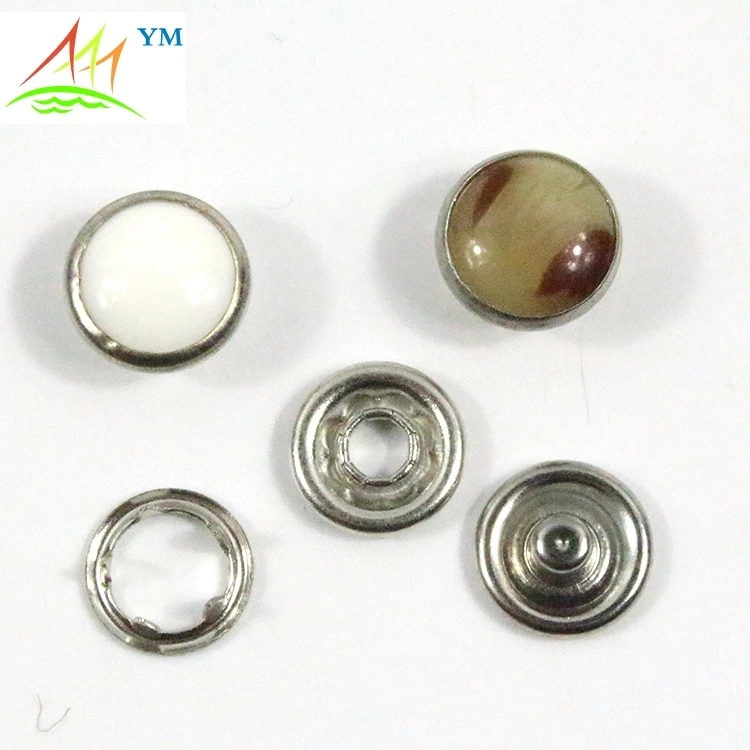 Custom Pearl Resin Shirt Prong Snap Buttons For Baby Clothes - Buy ...