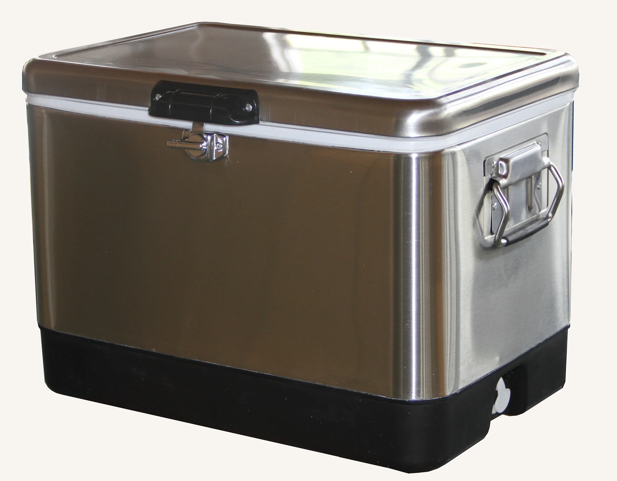 54QT Metal Cooler Box - Durable & Efficient Cooling