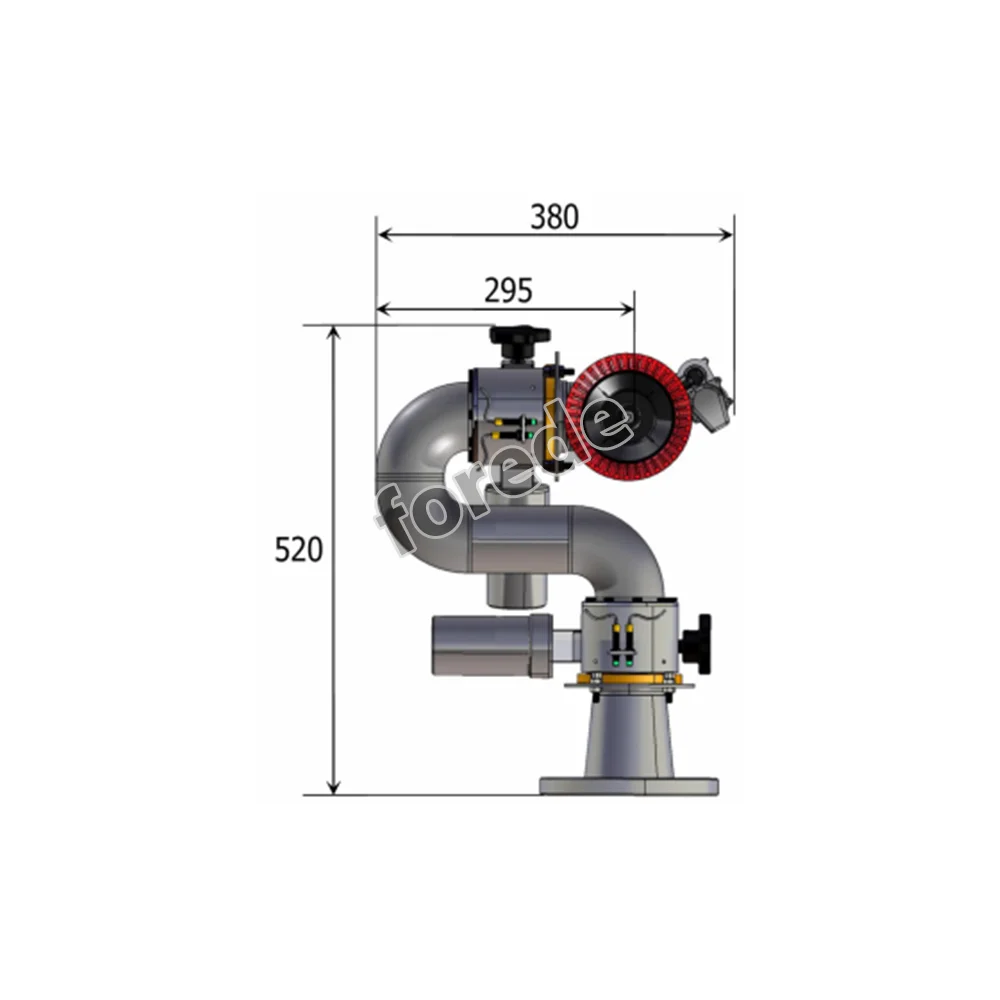 Fixed Remote Control Fire Water Monitor in Stainless Steel