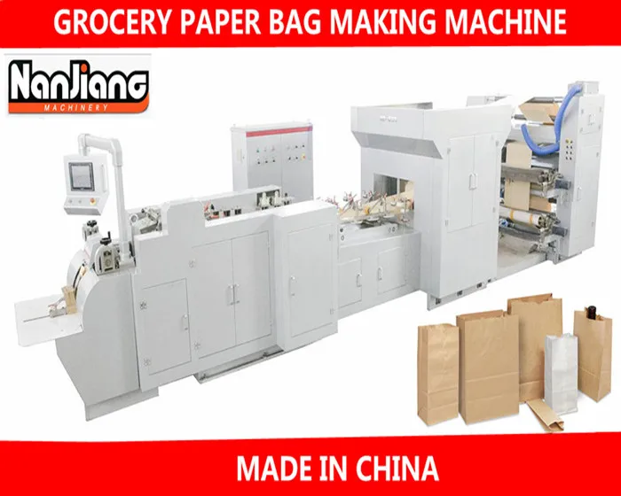 Hd-200 Roll Fed Square Bottom Paper Bag Making Machine Semi Automatic ...