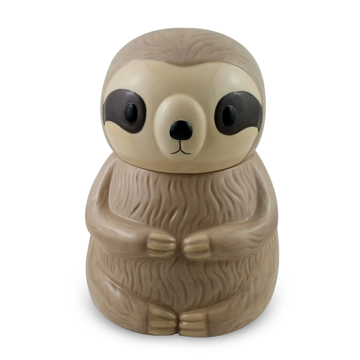 Ceramic Sloth Shape Cookie Jar - Handpainting Animal Storage