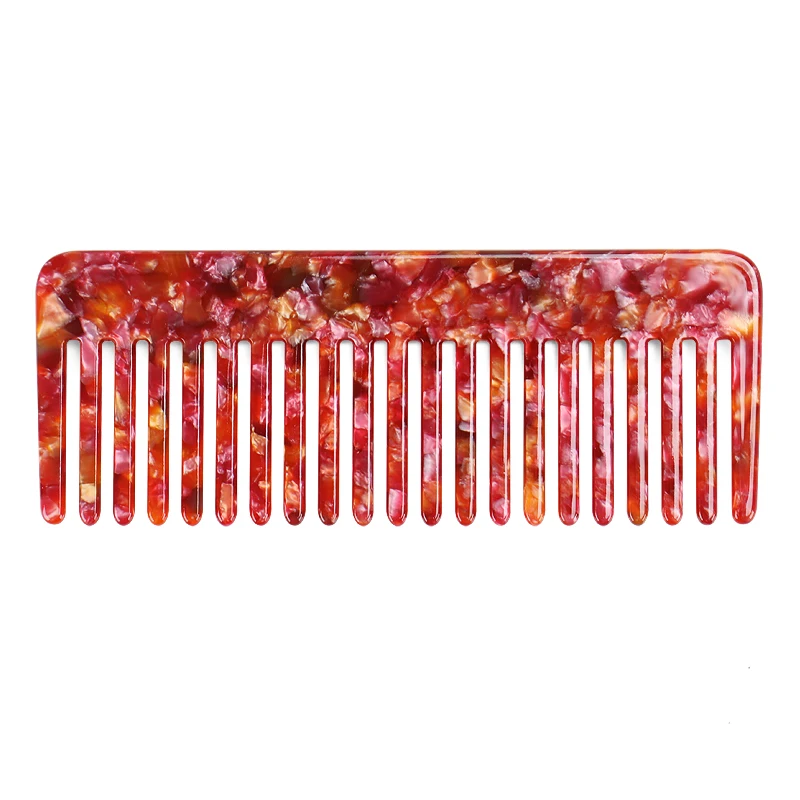 Hot Sale Broken Flowers Pink Straighten Comb Cellulose Acetate Comb No ...