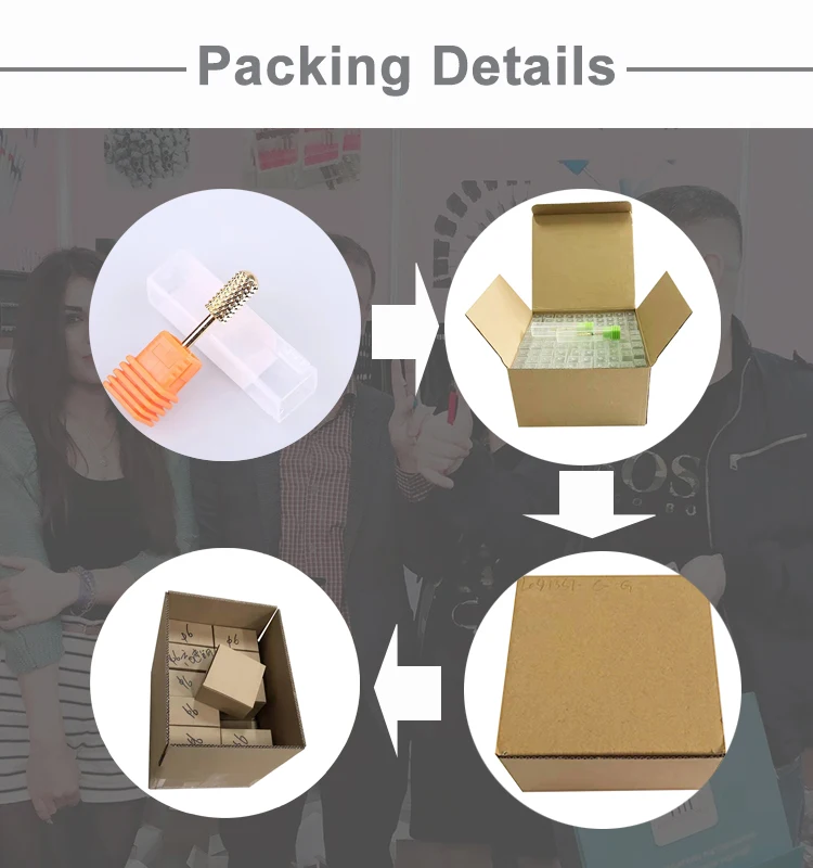 Nail Polish Rotary Tapper Manicure Cone Shape Volcano 5 In 1 Carbide ...