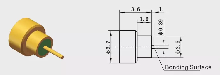 SMP Connector - Hermetically Sealed 50Ω Coaxial Connector