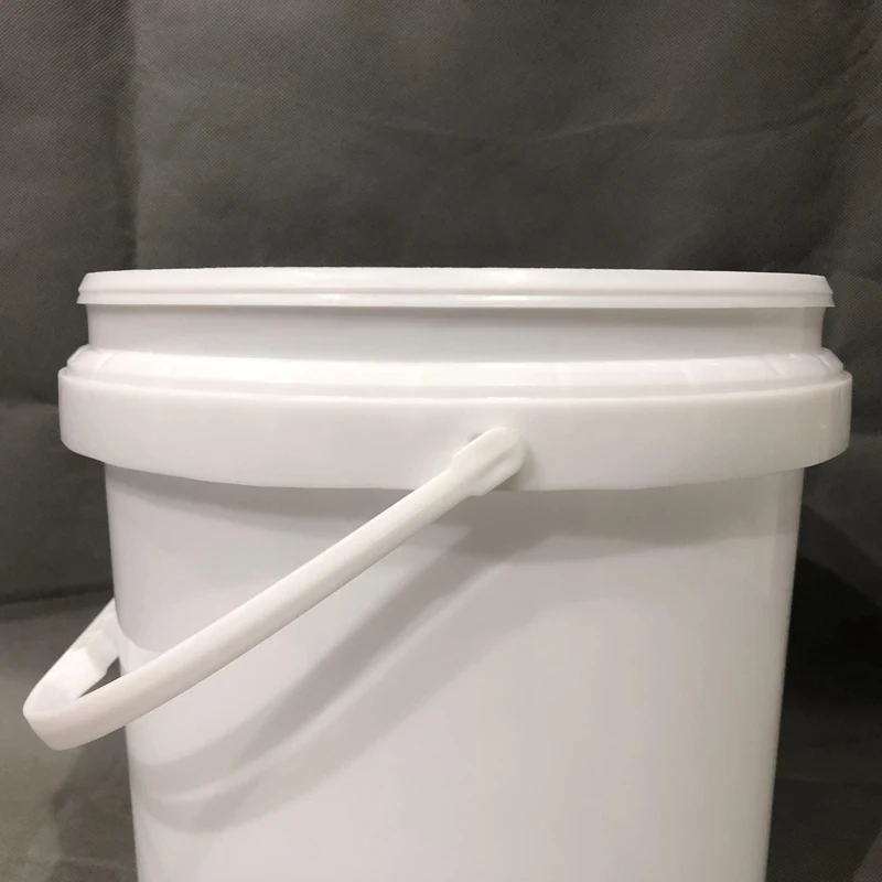2 Gallons Pp Buckets Round Oil Pail With Handle Spout Lids Plastic ...