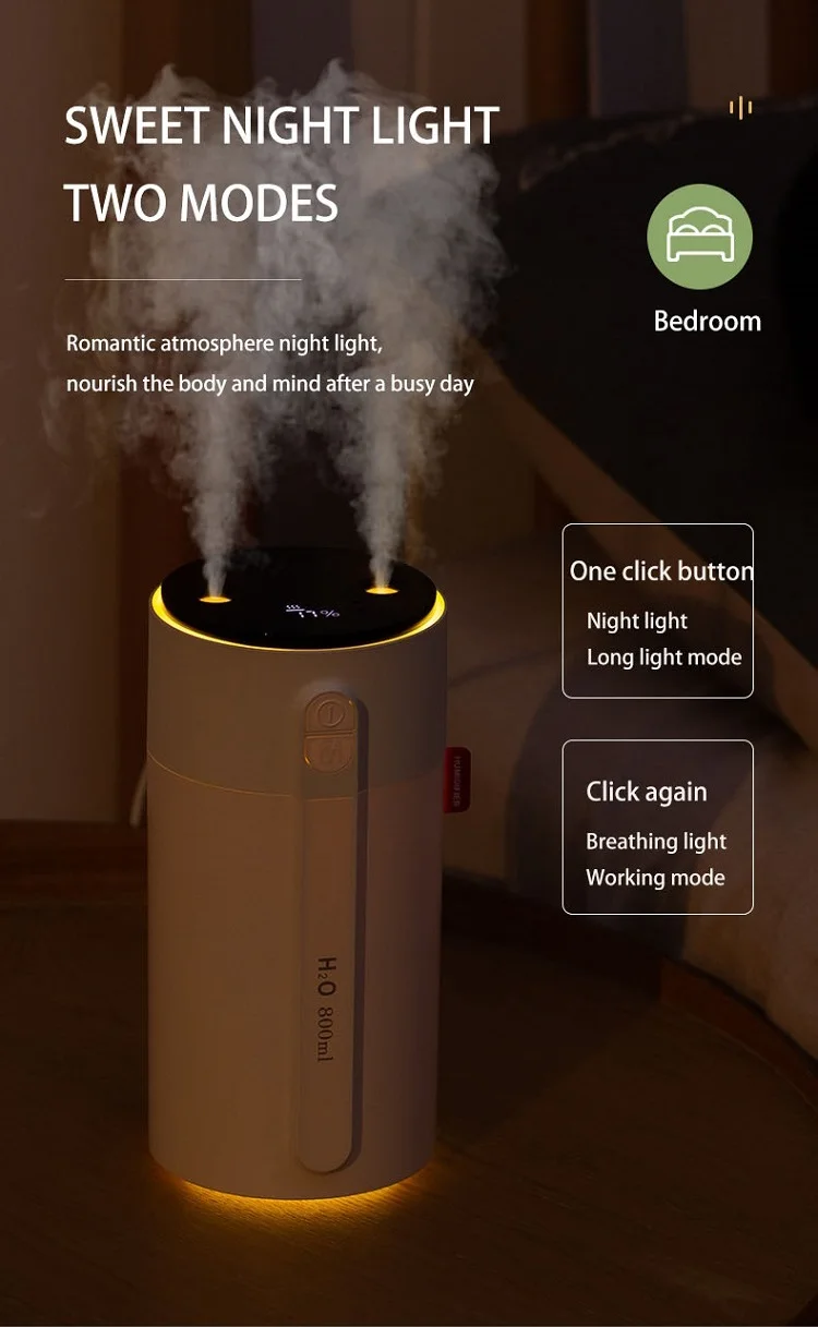 2020 Unique Product Wireless Portable Humidifiers 800ml Capacity ...