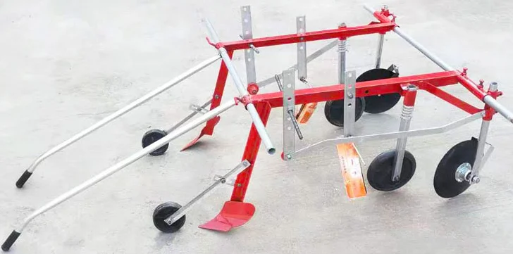 Manual Hand Tractor for Efficient Mulching in Agriculture